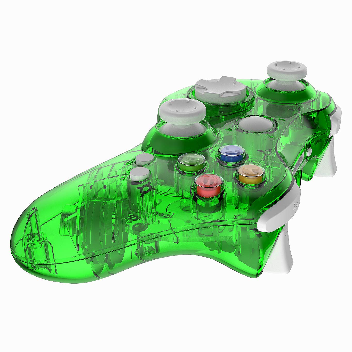 PAWHITS Wireless Controller Compatible for 360 Double Motor Vibration Wireless Gamepad Gaming Joypad, Green