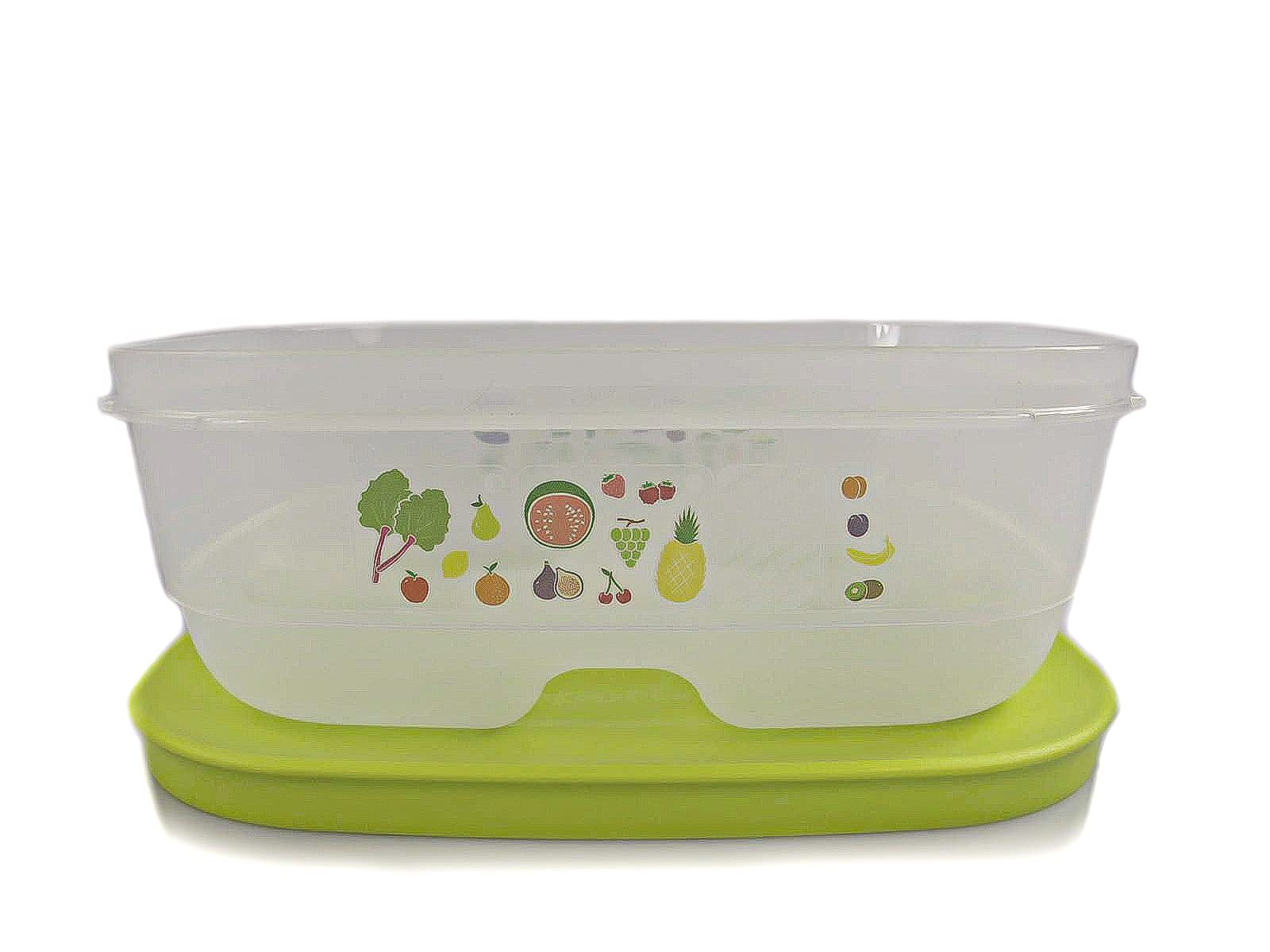 Tupperware Klimaoase Primaklima Fridgesmart Plus - Food Storage Container - Fridge-Safe - 800 Ml - Green