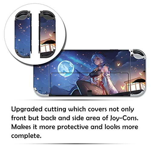 TANOKAY Sticker Wrap Vinyl Decal Pre-Cut Skin Compatible with Nintendo Switch OLED (2021 Model)…