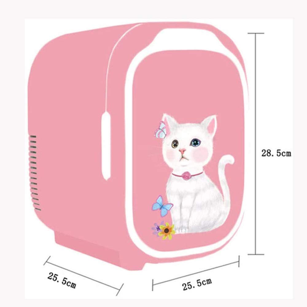 N/A Mini Fridge 6 Liter Portable Cosmetic Refrigerator Powered Thermoelectric System Cooler and Warmer