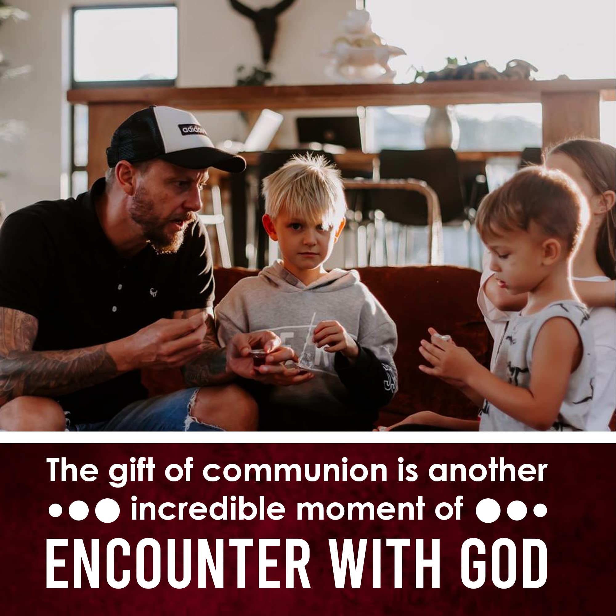 The Miracle Meal Pre-filled Communion Cups and Wafer Set - Box of 100 - Made with Concord Grape Juice & Wafer-Made in the USA