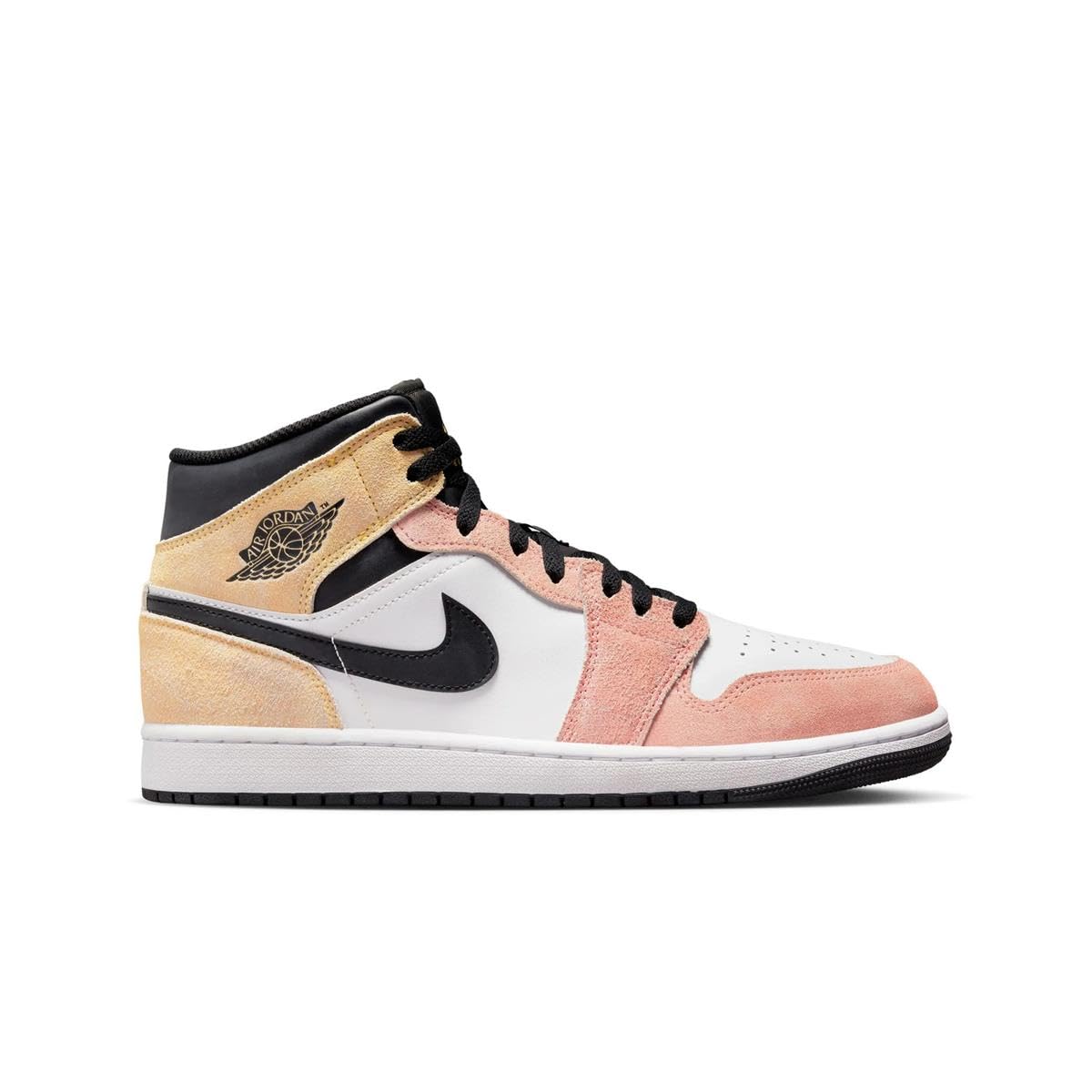 Nike Air Jordan 1 Mid SE Flight Club DX4332 800 Magic Ember/Sundial White Black Mens Shoes - Size 8.5