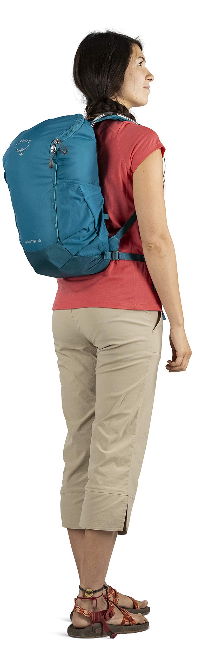 Osprey Skimmer 16L Women's Hiking Backpack with Hydraulics Reservoir, Sapphire Blue