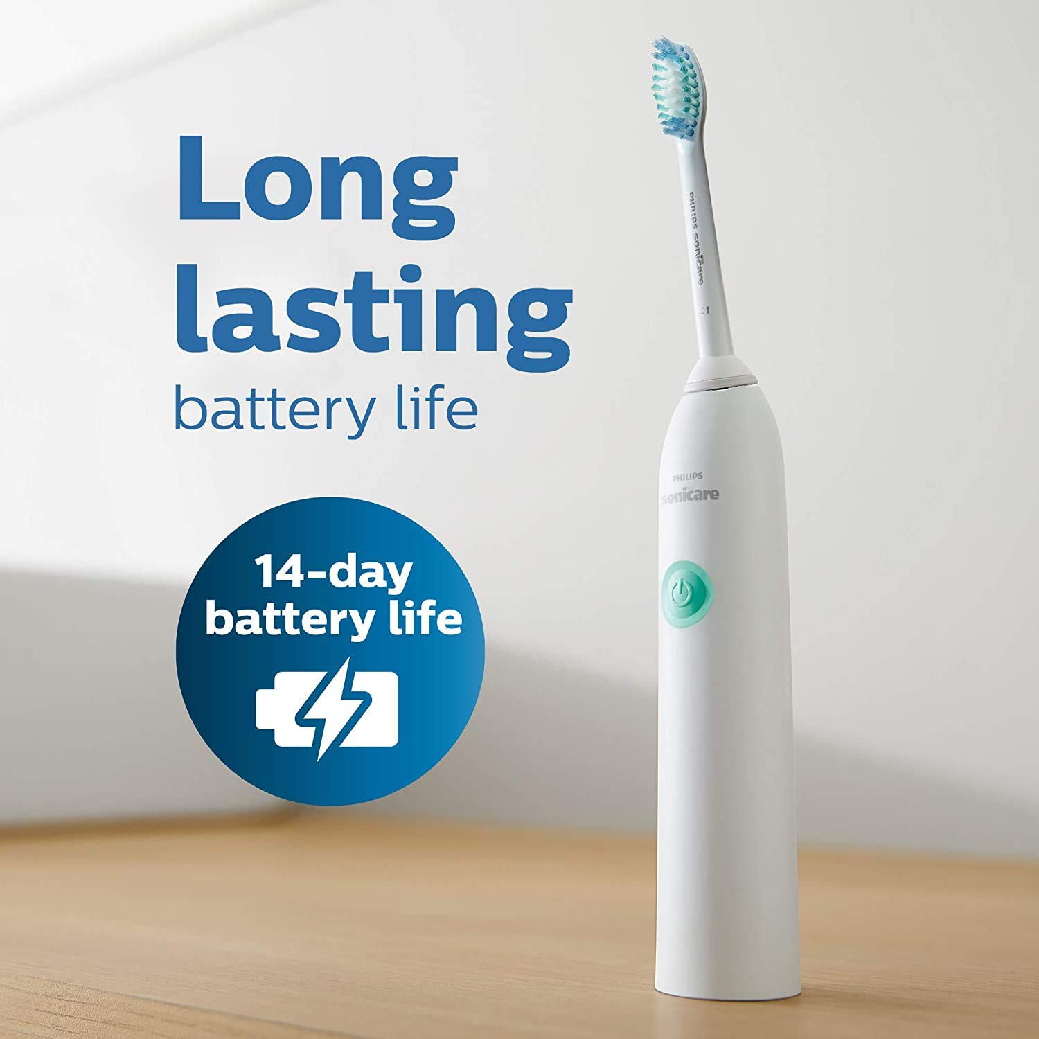 Philips Sonicare DailyClean 1100 Rechargeable Electric Power Toothbrush, White, HX3411/04