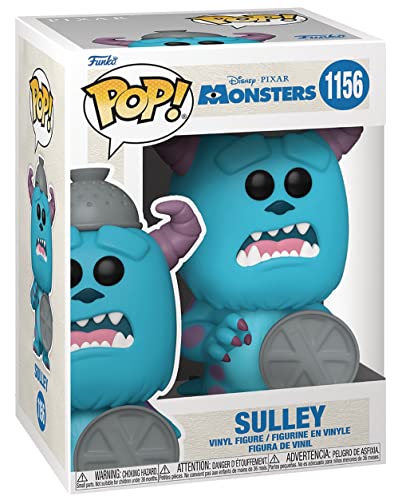 POP Disney Pixar: Monsters Inc. 20th - Sulley with Lid Funko Pop! Vinyl Figure (Bundled with Compatible Pop Box Protector Case), Multicolored, 3.75 inches