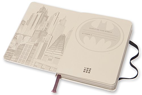 Moleskine Limited Edition Batman Notebook, Hard Cover, Pocket (3.5" x 5.5") Ruled/Lined, White