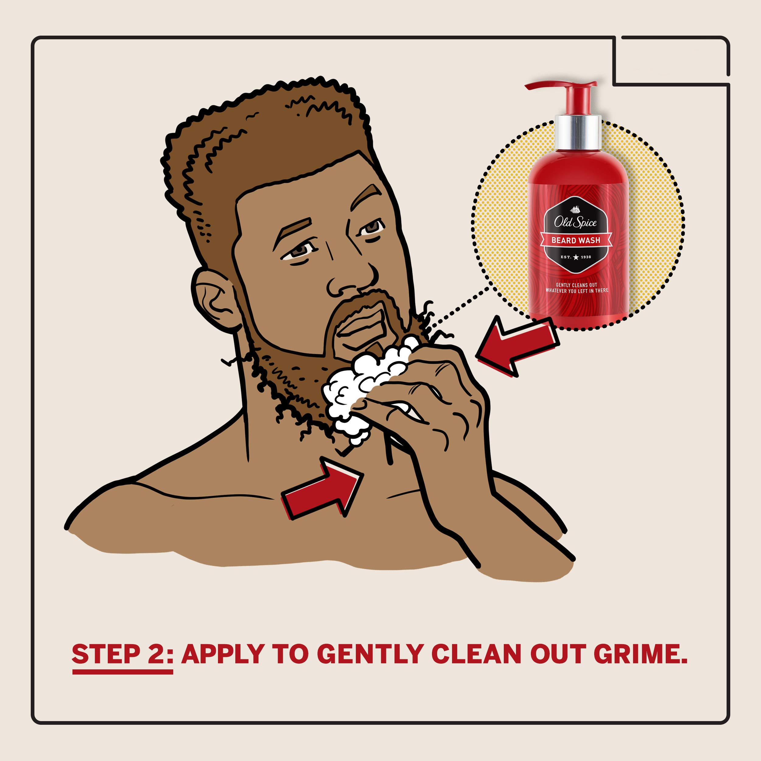 Old Spice, Beard Wash + Leave In Conditioner for Men, Beard Care & Grooming Kit, 6.8 oz + 5 oz