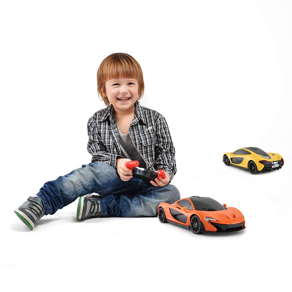 RASTAR RC Car | 1:24 Scale McLaren P1 Remote Control Toy Car, R/C Model Vehicle for Kids β Orange