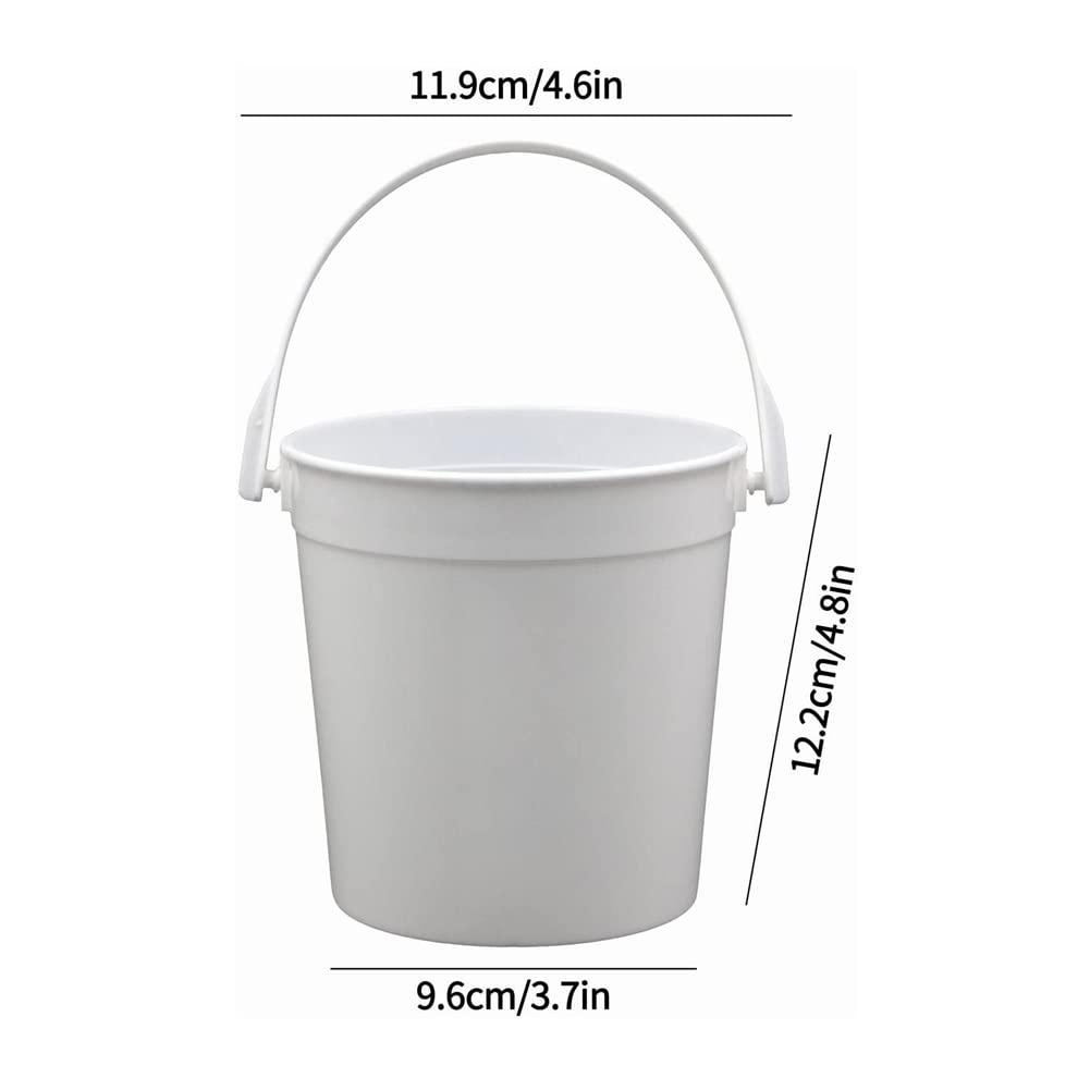XIAOL Plastic Cocktail Buckets for Drinks Anything But A Cup Party Ideas 32oz Reusable Punch Bowls 5Pack 1 Liter Ice Bucket Smoothie Bucket