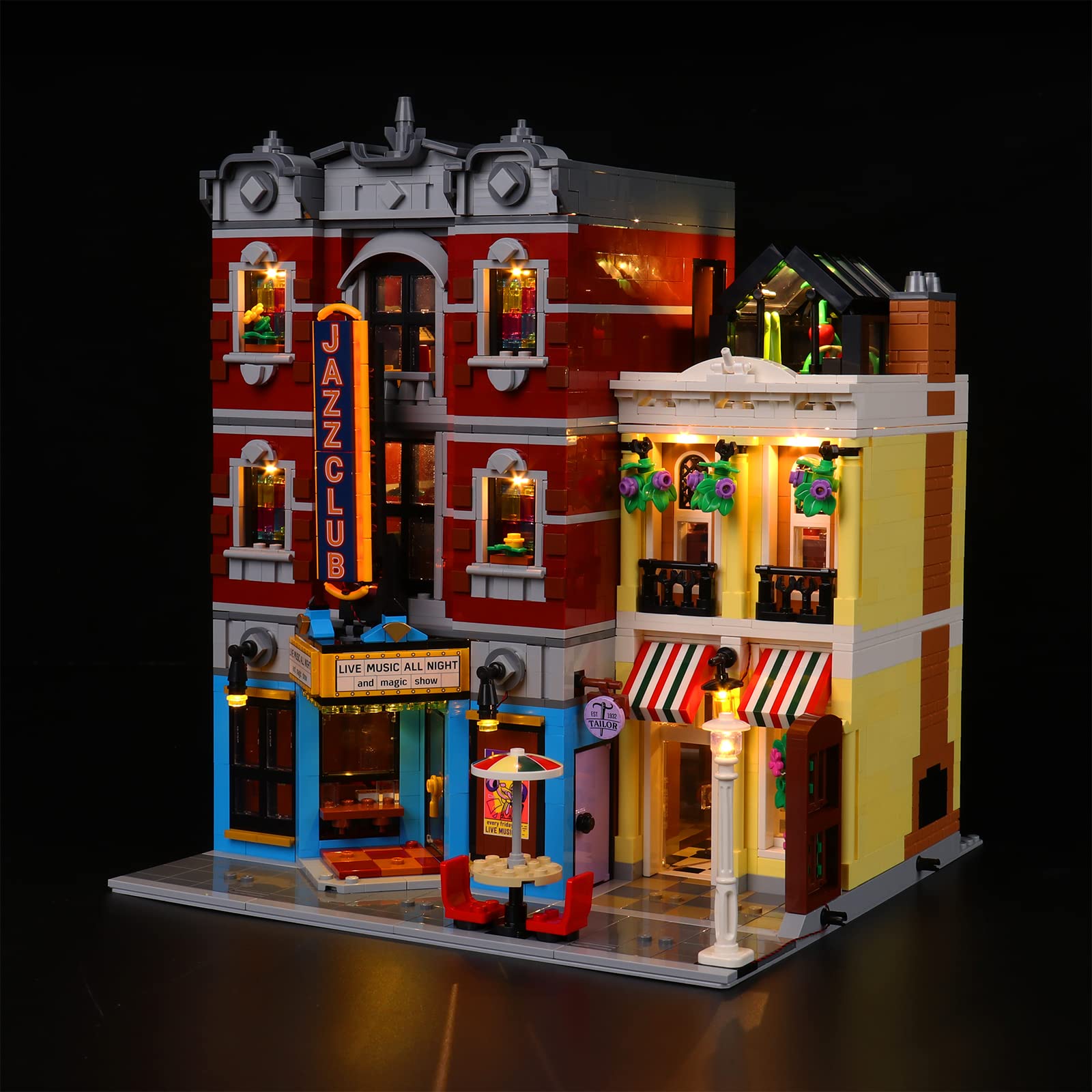Xunsan LED Light Kit for Lego Jazz Club 10312 Building Blocks,Compatible with Lego Jazz Club Set,Light up Your Lego 10312 Model,Standard Version(NOT Include Lego Model)