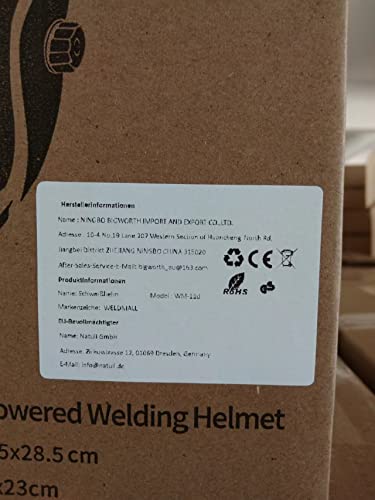 WELDMALL True Color Solar Power Auto Darkening Welding Helmet Welder Hood with Adjustable Shade Range for Mig Tig Arc Sensor Welder Mask WM-110