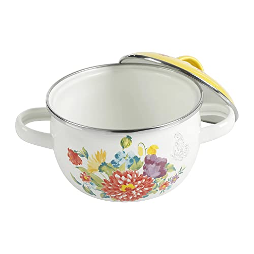 The Pioneer Woman Breezy Blossom Mini Dutch Oven with Lid - 2 Pack of 1.05QT Mini DutchOvens
