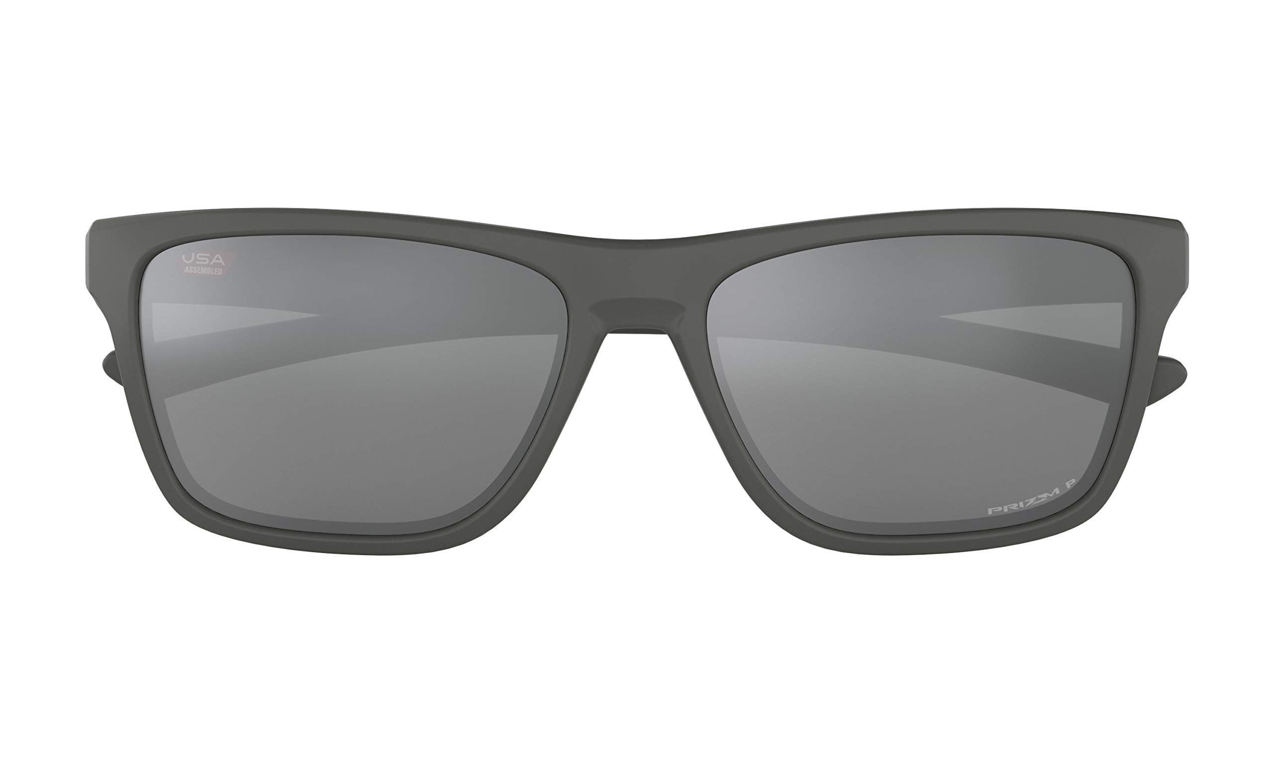 Oakley Men's OO9334 Holston Round Sunglasses, Matte Dark Grey/Prizm Black Polarized, 58 mm