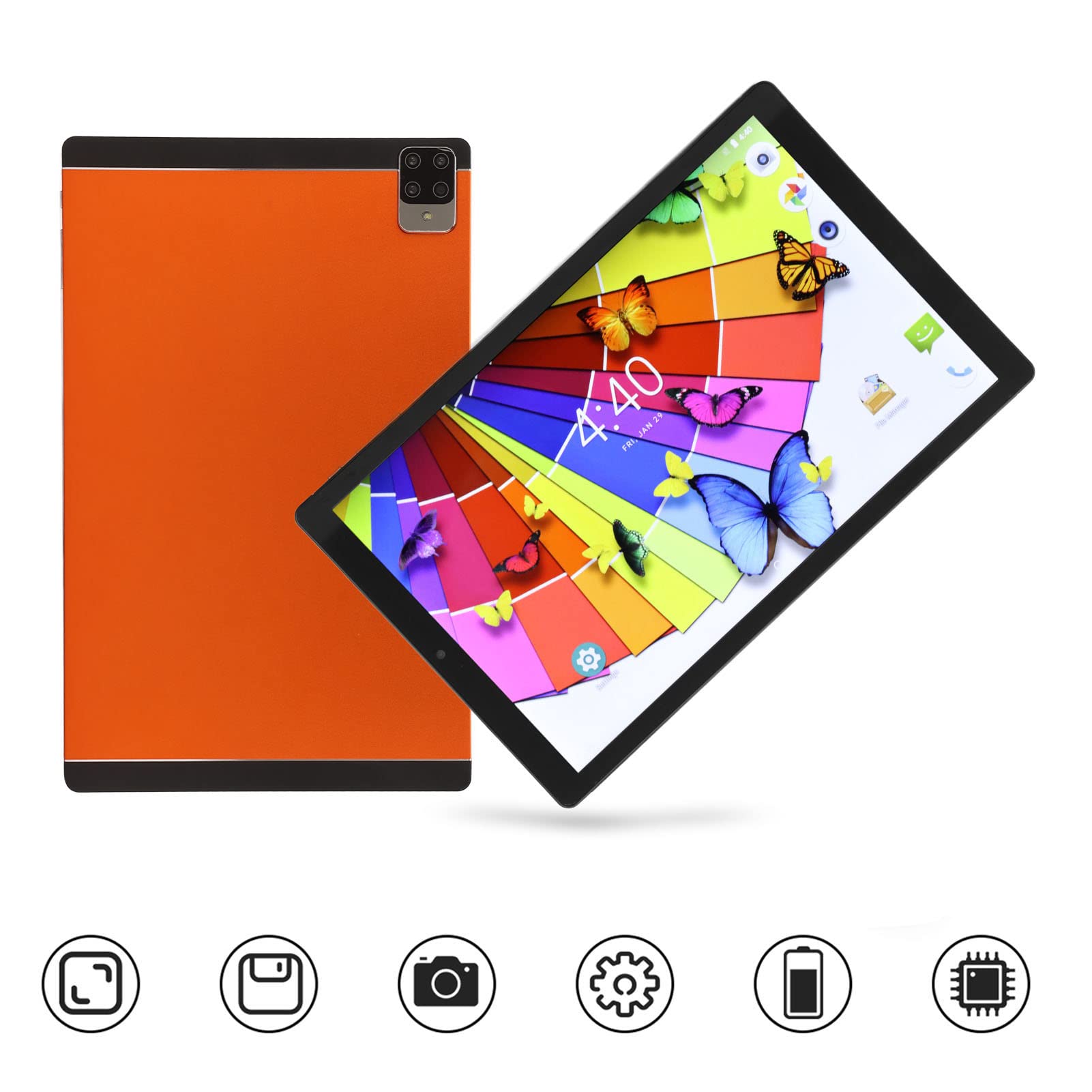 Office Tablet, Night Mode HD Tablet 3 Card Slots US Plug 100‑240V 10 Inch IPS 6GB RAM for Work (US Plug)
