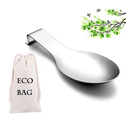 XINLIAN Stainless Spoon Rest for Cooking Kitchen Counter Coffee Spoon Rest Kitchen Spoon Utensil Rest Small Spoon Rest Stove Top Spoon Rest Spatula Rest Spoon Holder Ladle Holder