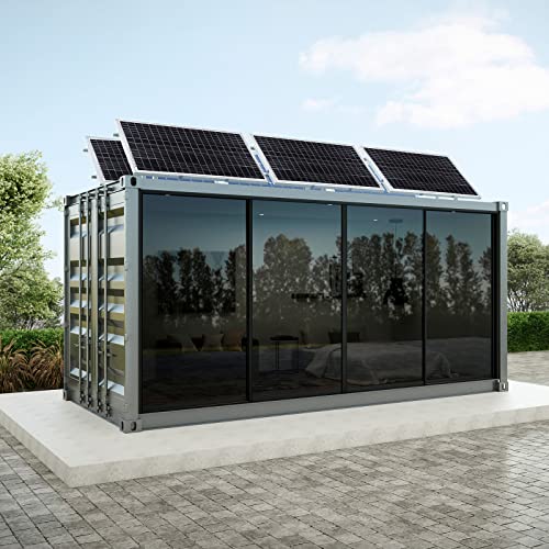 YAARZAR 100 Watt 12V Solar Panel Kit with Adjustable Solar Panels Tilt Mount Brackets and 30A 12V/24V PWM Solar Charge Controller for 12V Battery RV Boat Homes and Any Off-Grid Applications