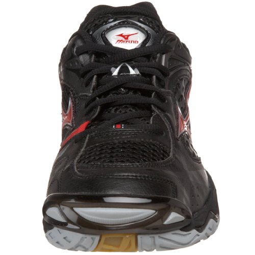 Mizuno Men's Wave Tornado 5 Volleyball Shoe, Black/Red/Silver