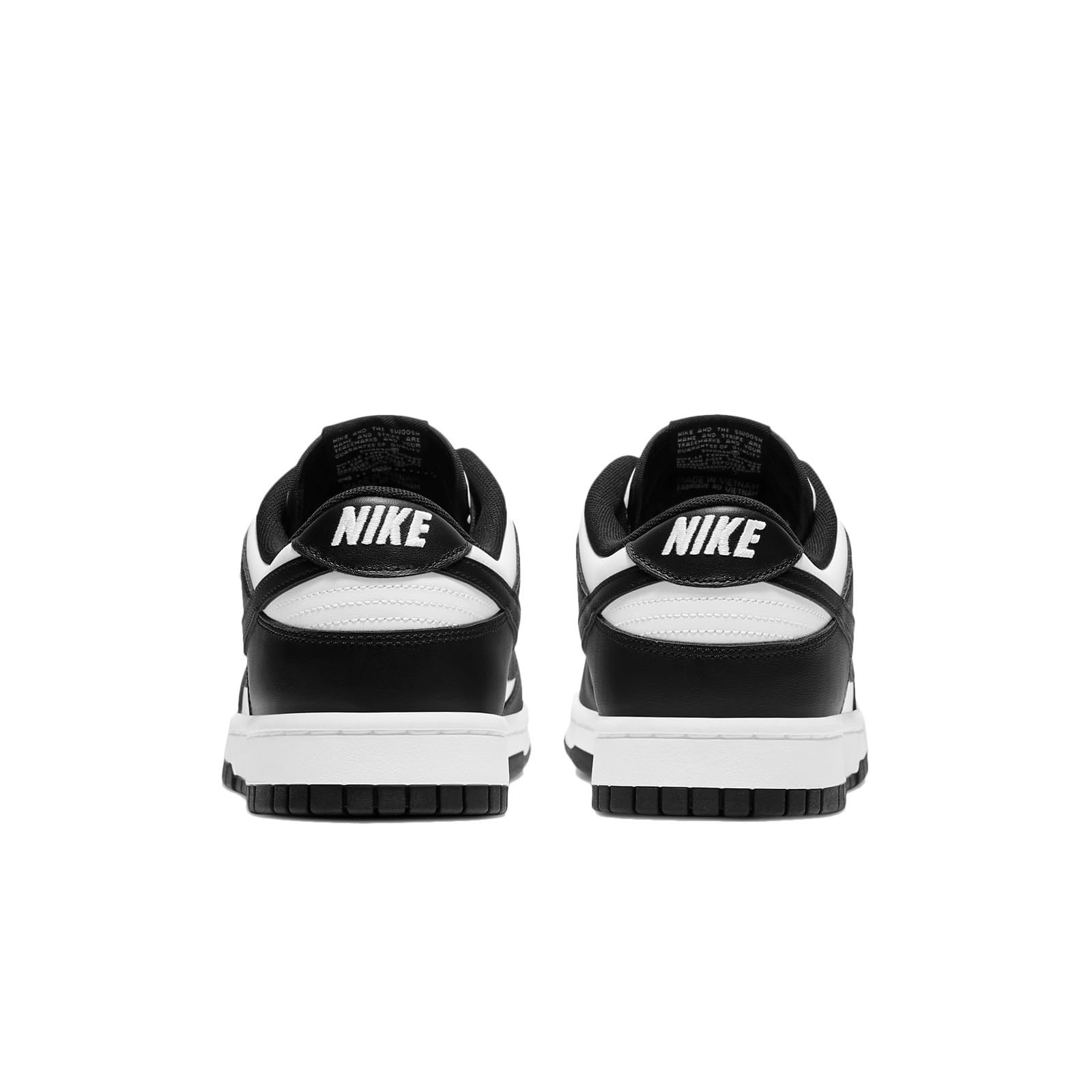 Nike Dunk Low Retro Women's Basketball Shoes, White Black White, 10.5 US