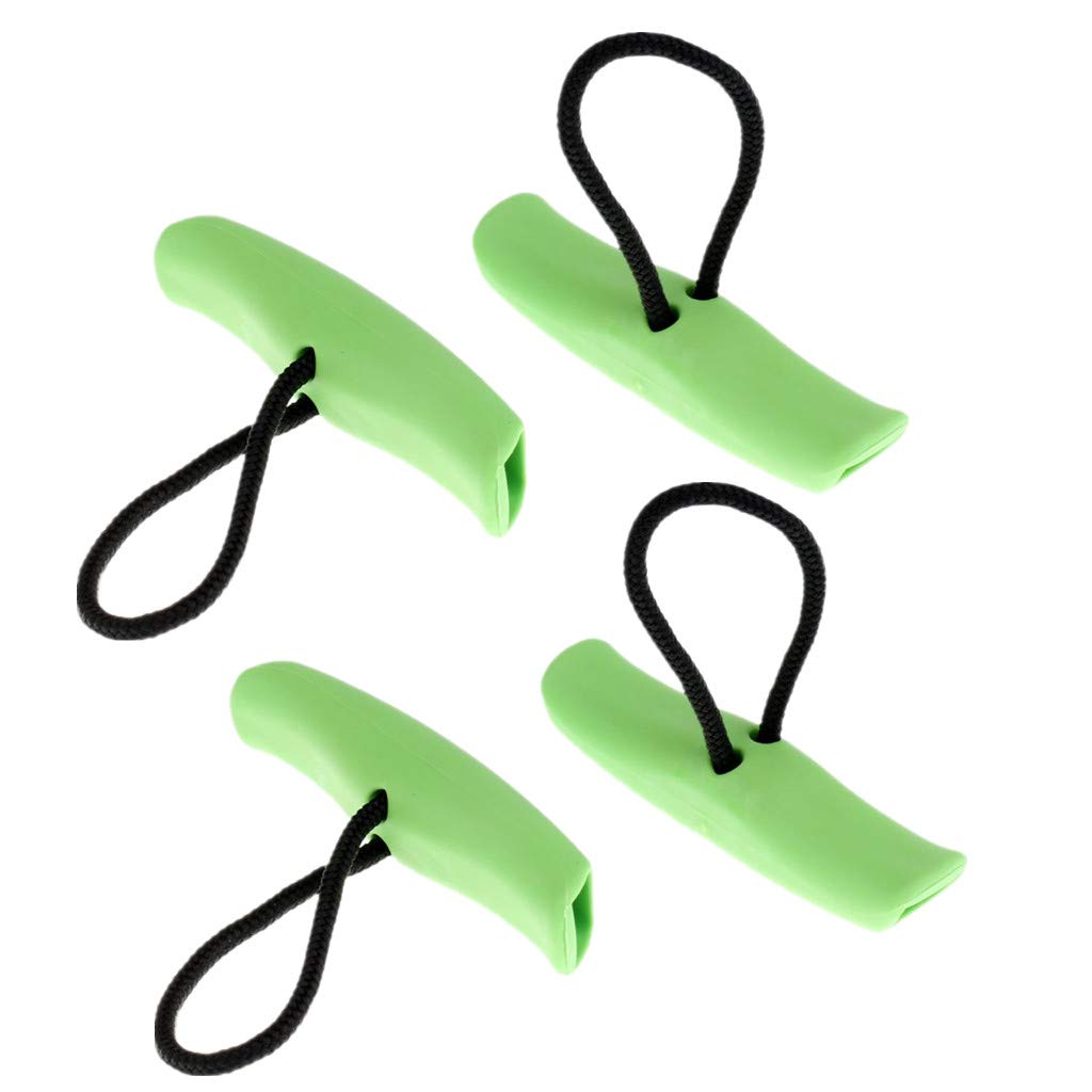 Qfauto Green Kayak Canoe Toggle Handle with Cord Carry Strong Nylon T-Handle Suit for Kayak Boat Replacement Gear Accessories (4)