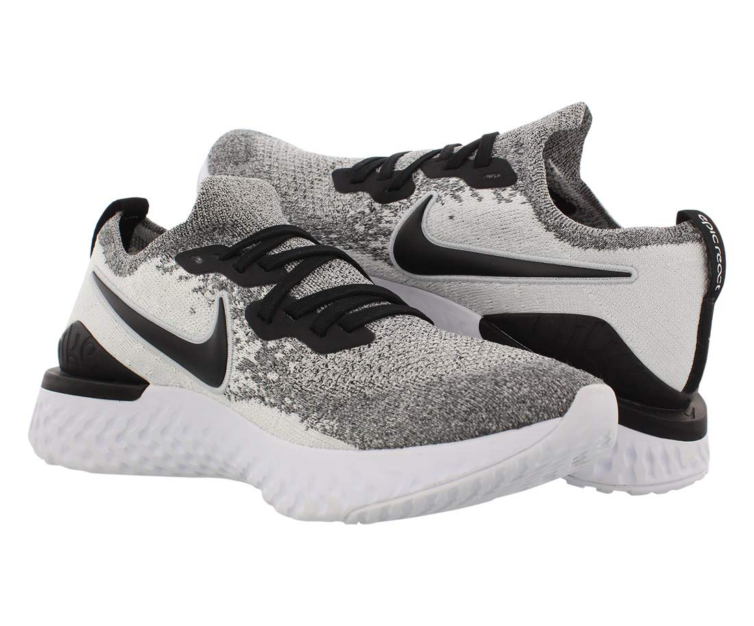 Nike Epic React Flyknit 2 Men's Running Shoe White/Black-Pure Platinum 9.0