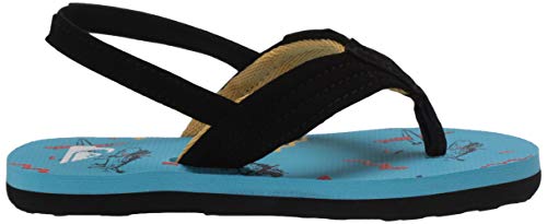 Quiksilver boys Molokai Layback Toddler Sandal, Blue/Blue/Black, 4 Toddler US