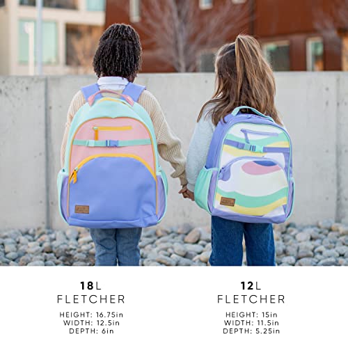 Simple Modern Marvel Kids Backpack for School Boys | Avengers Elementary Backpack for Teen | Fletcher Collection | Kids - Large (16" tall) | Captain America Shield