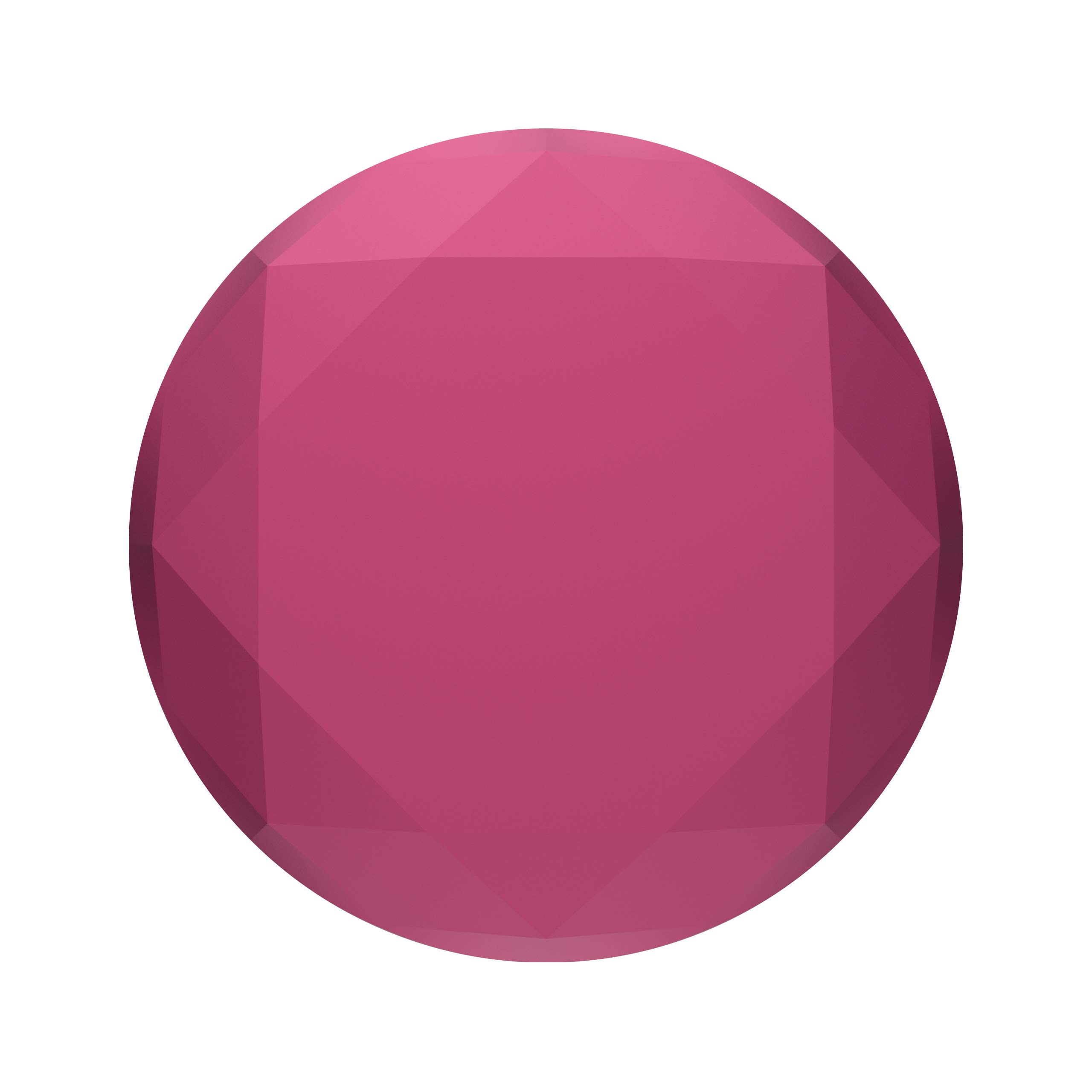 PopSockets PopGrip: Phone Grip and Phone Stand, Collapsible, Swappable Top, Metallic Diamond Plum Berry