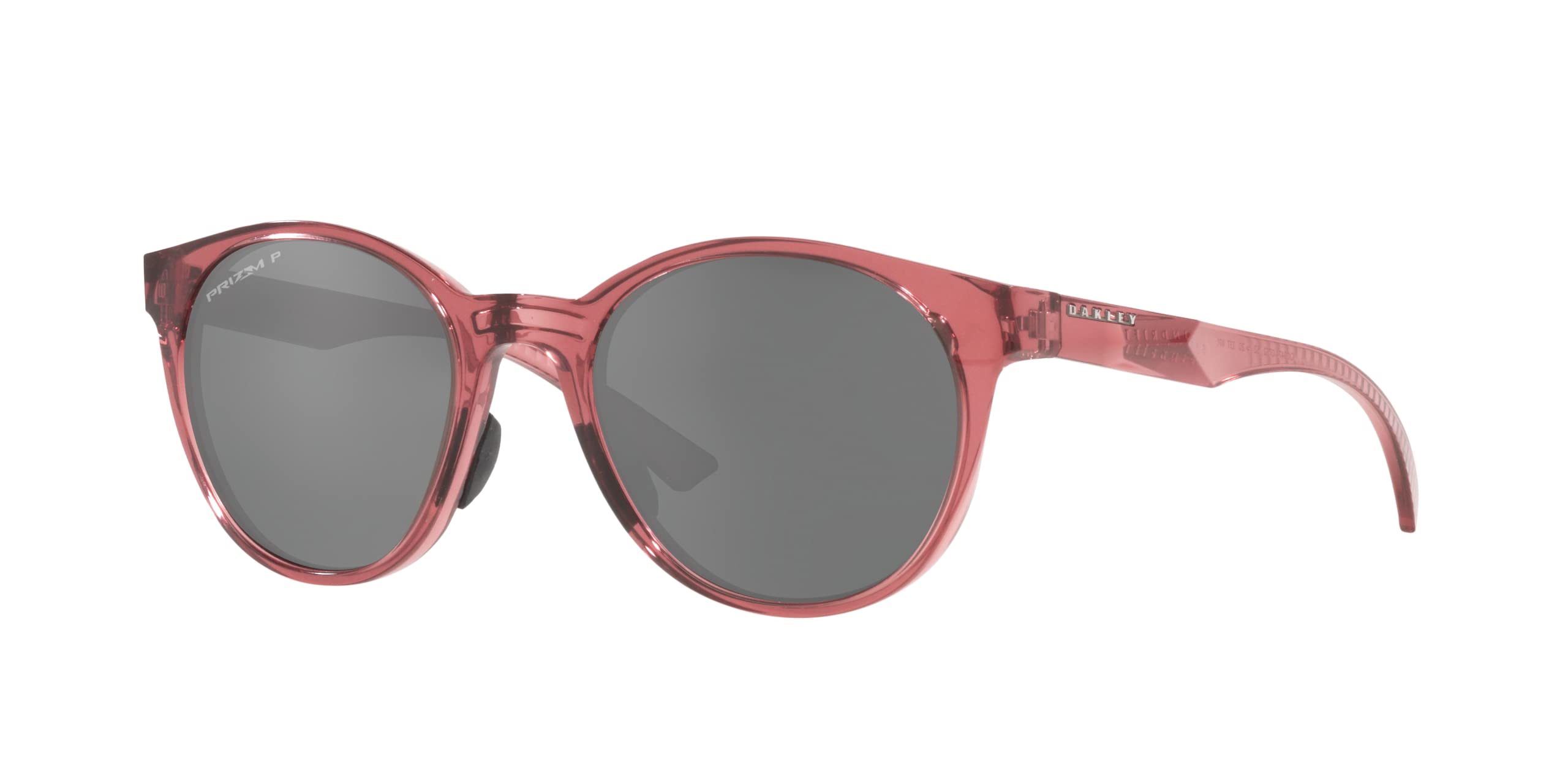 Oakley Women's Oo9474 Spindrift Round Sunglasses, Berry/Prizm Black Polarized, 52 mm