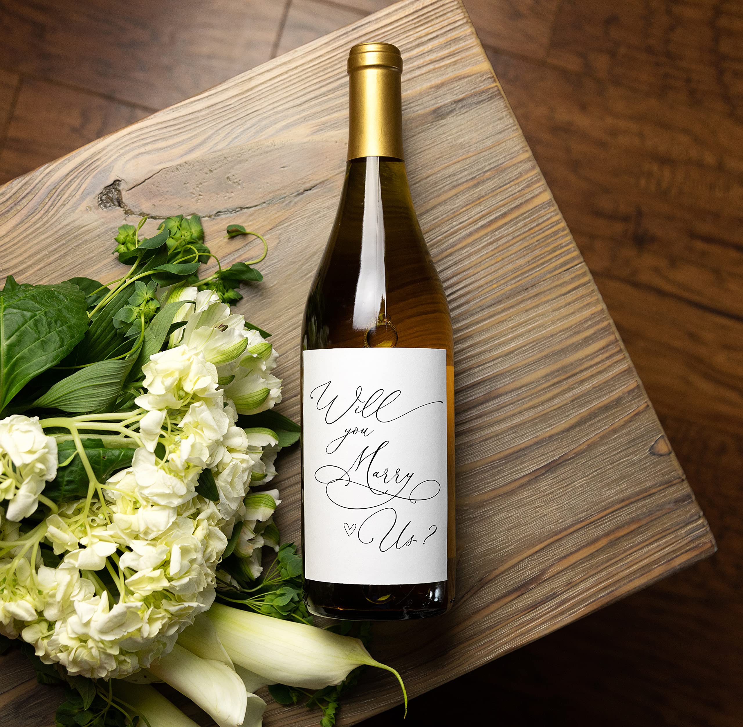 Will You Marrying Us Wedding Wine Label, Bride and Groom Celebrant Gift, Officiant Wine Sticker Personalised Gift Friend