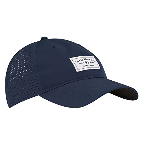 TaylorMade Golf TAYLOR MADE mens Perforamce Lite Patch Hat, Navy, Medium