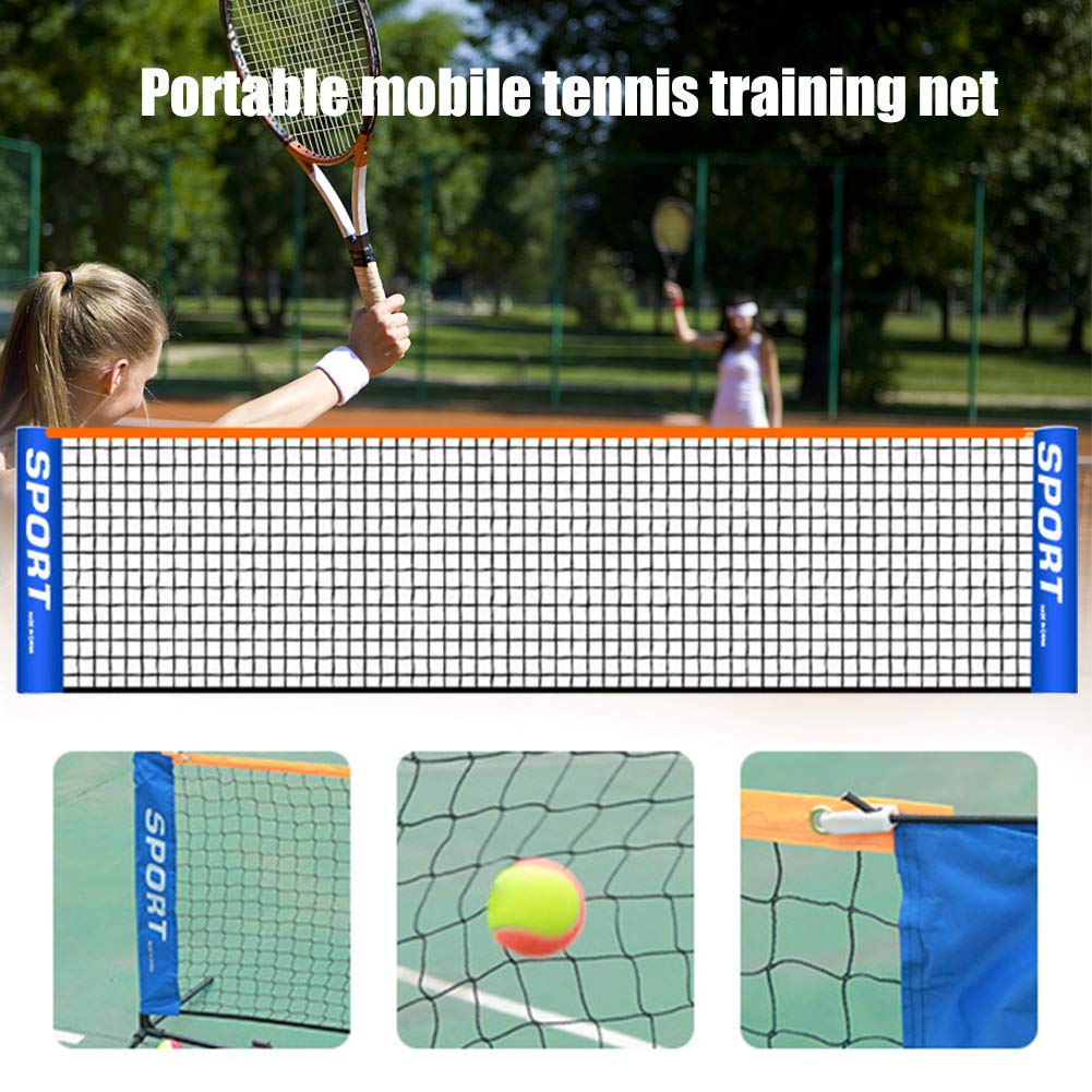 Saycker Portable Badminton Net Set Sport Training Foldable Badminton Tennis Net for Indoor Outdoor Backyard Court Beach(Size:5.1m)