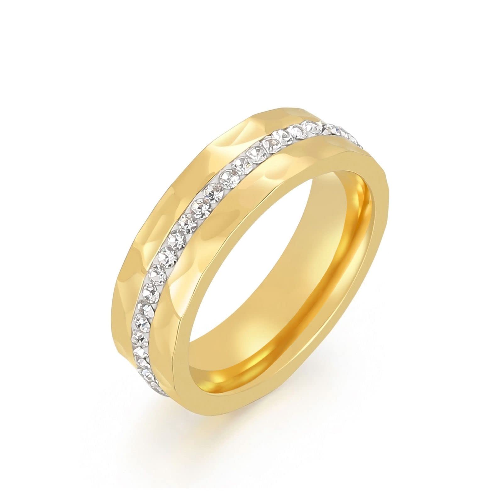 Vimimon 18K Cubic Zirconia Engagement Rings for Women,Gold Plated/Sterling Silver Wedding Promise Rings Wedding Band Jewelry for her Size 6-12