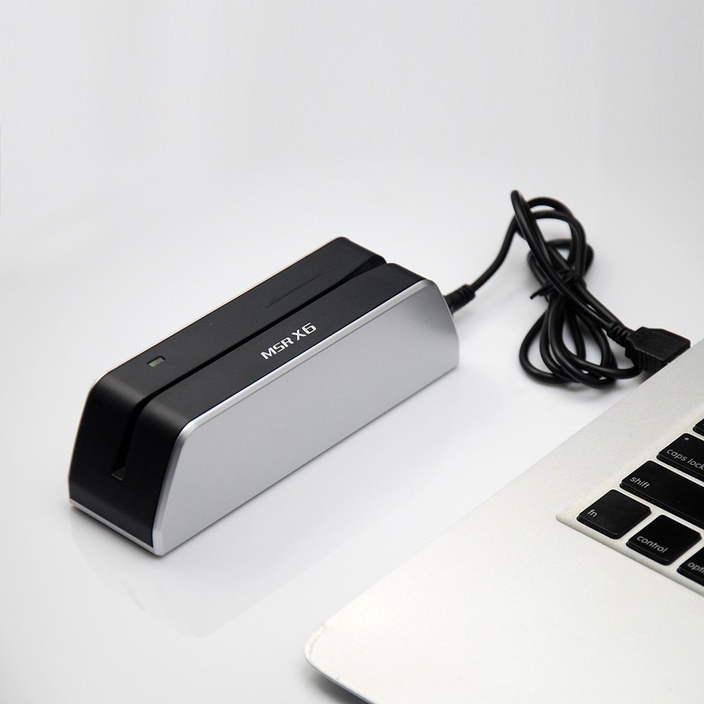MSRX6 MSR X6 USB Swipe Magstripe Credit Card Reader Writer Smallest