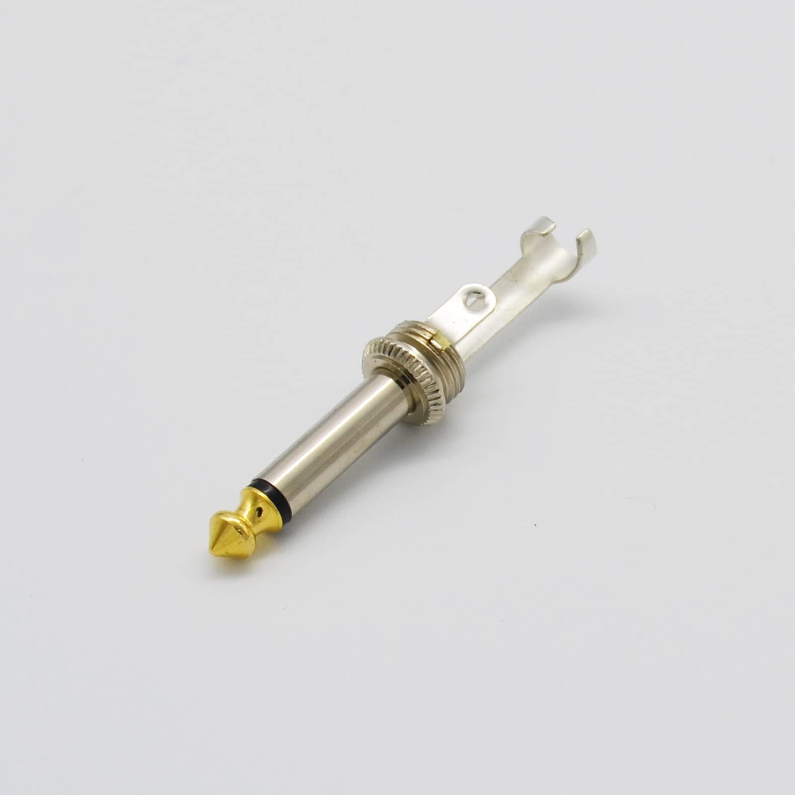 SbE-rsyun 1 ft Right Angle to Straight 1/4" Plug for Guitar Instrument Patch Cable Cord Pack of 3