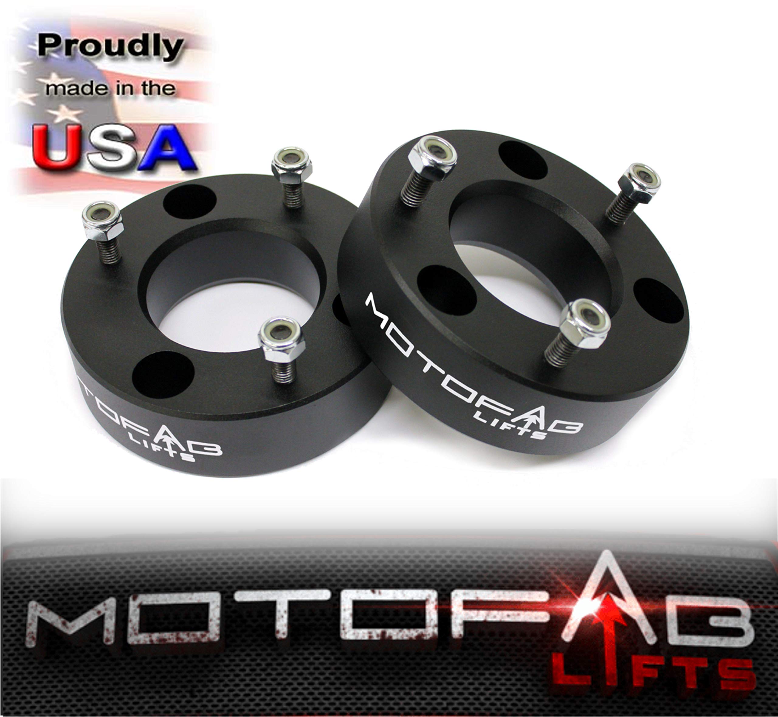 MotoFab Lifts F150-2.5F-3R 2.5" Front and 1.5" Rear Leveling lift kit Compatible with Ford F150 4WD