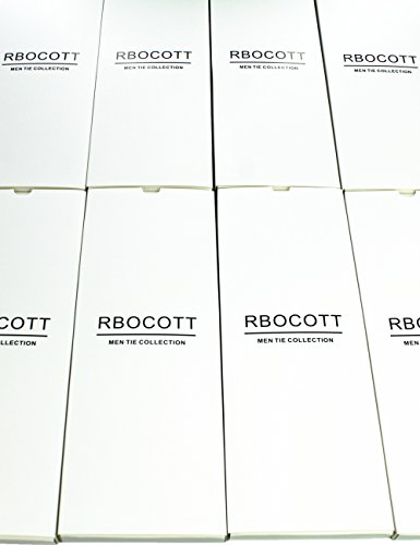 RBOCOTT Silk Dark Green Tie Business Wedding Formal Necktie for Men (Dark Green)