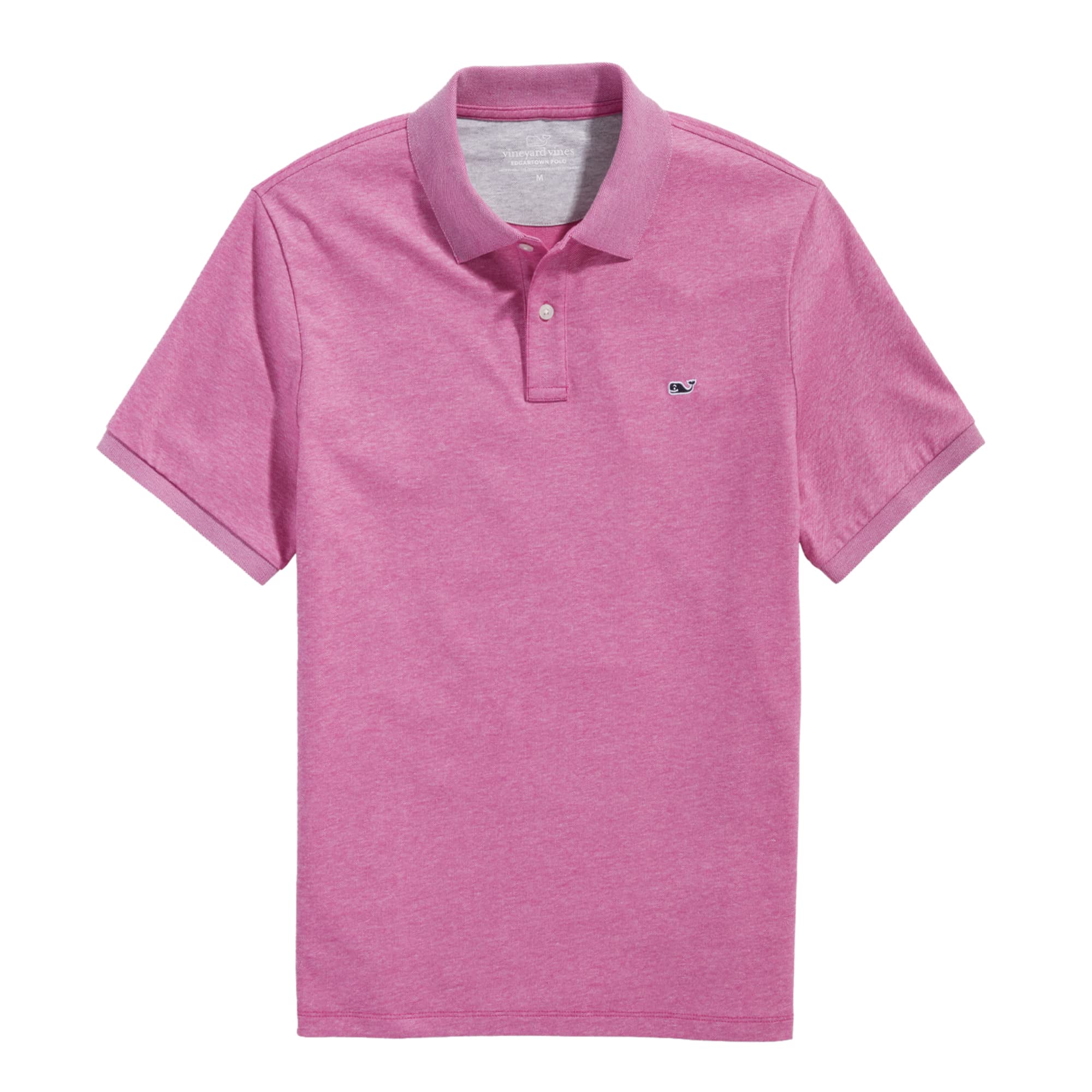 vineyard vines Men's Edgartown Short-Sleeve Pique Polo, Berry, Large