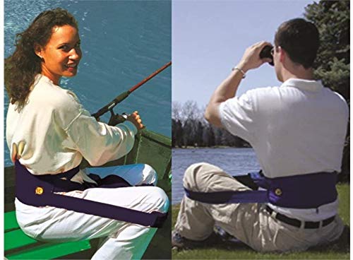 Nada Chair Sportbacker Portable Back Supporter for Seat Backs, Camping, Boating, Concerts - Convertible Pouch Bag (Black)