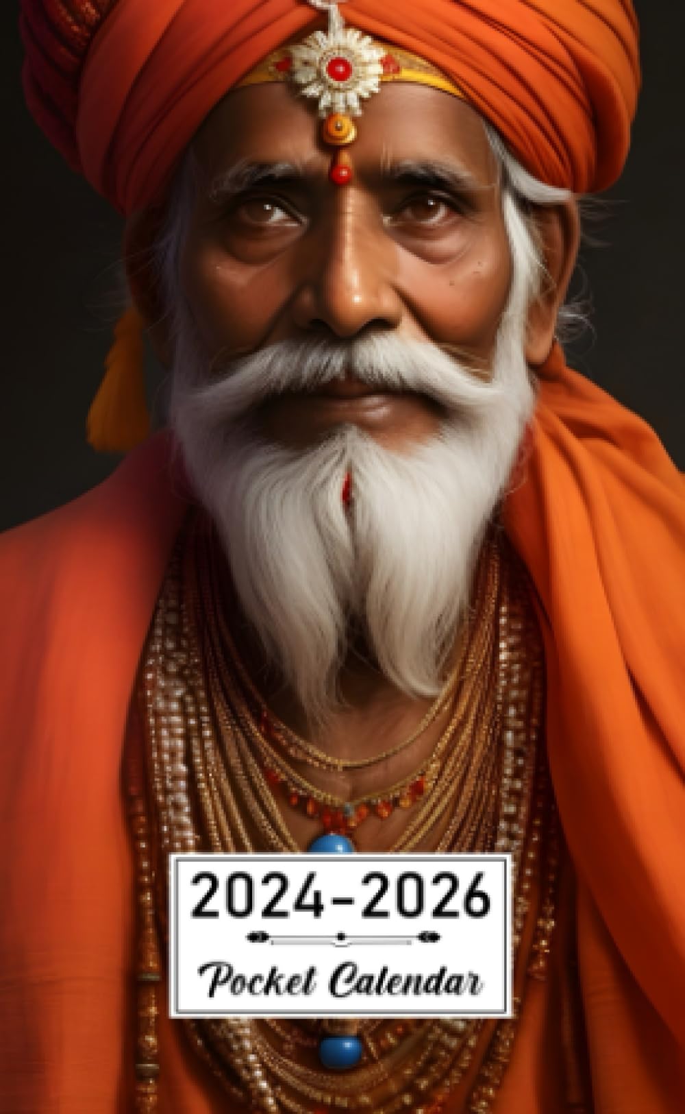 Pocket Calendar 2024-2026: Two-Year Monthly Planner for Purse , 36 Months from January 2024 to December 2026 | Indian Hindu Saint
