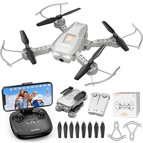 Mini Drones for Kids with Camera 1080P HD, Foldable WiFi Drone for Beginners Adults, Easy Control with One Key Operation, Trajectory Flight / Voice / Gesture / Gravity Control, 360° Flip, Headless Mode, Speed Adjustment, Boys Girls Gift with 2 Batteries M