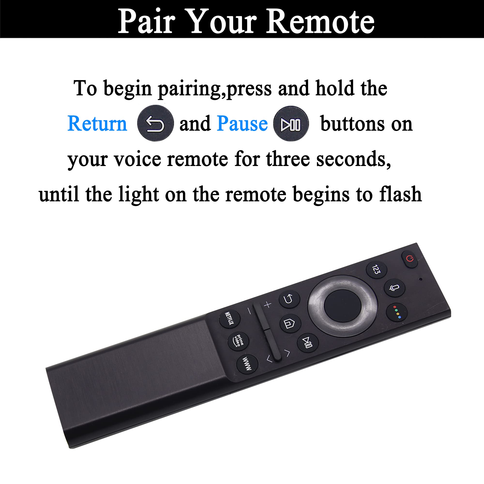 MYHGRC BN59-01363C Replacement Samsung Voice Remote Control for Samsung Smart TVs Compatible with Neo QLED, Frame and Crystal UHD Series(2021 Model)