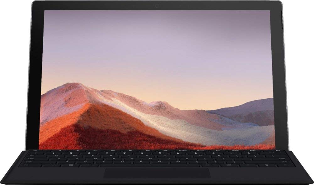 Newest Microsoft Surface Pro 7 12.3” Touch-Screen (2736 x 1824) w/Office Home 2019 and Surface Pen | Intel Core i5-1035G4 | 8GB Memory | 128GB SSD | WiFi | Black Keyboard | Windows 10 | Platinum