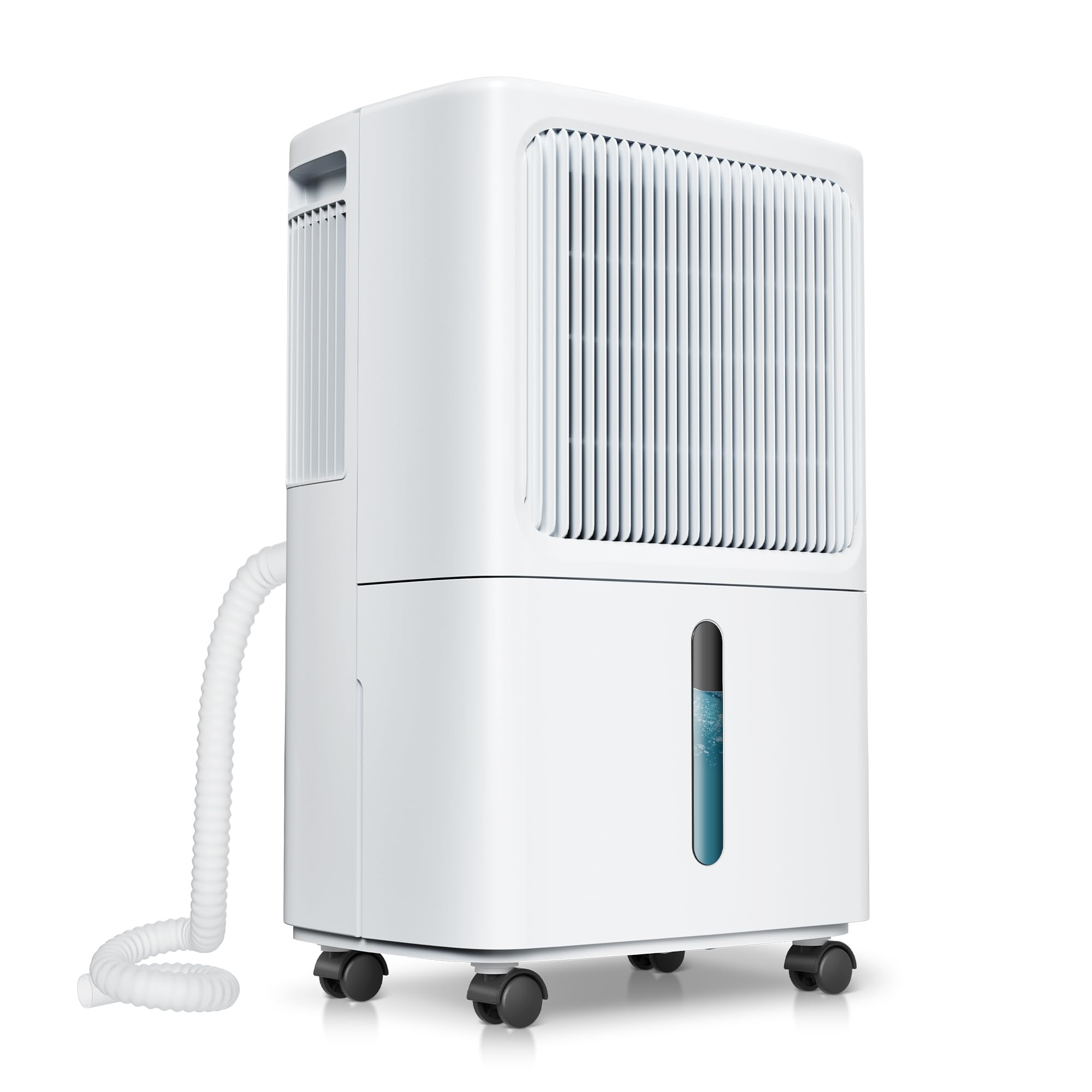WATTSMART 2,500 Sq Ft Home Dehumidifier with Drain Hose, 55 OZ Water Tank, 24 Hr Timer, 50 Pints High Efficiency Compressor for Basements, Bedrooms, Bathrooms and Laundry Rooms