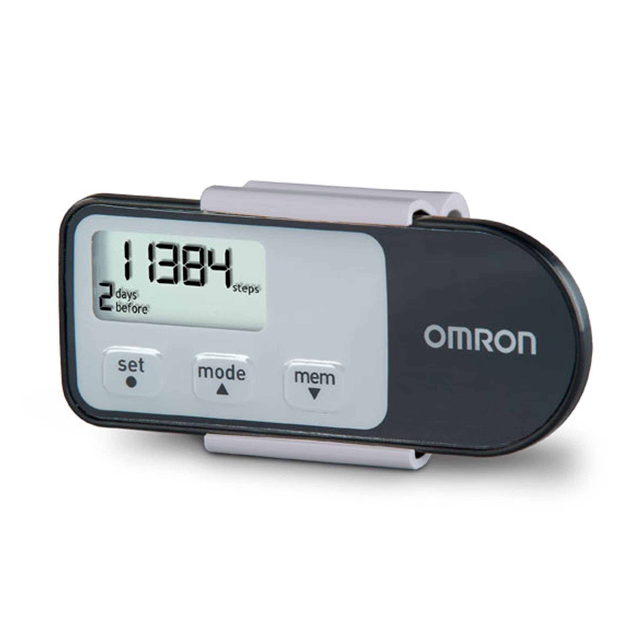 Omron Tri-Axis Alvita Optimized Pedometer - Features 4 Activity Modes - Black, HJ-321