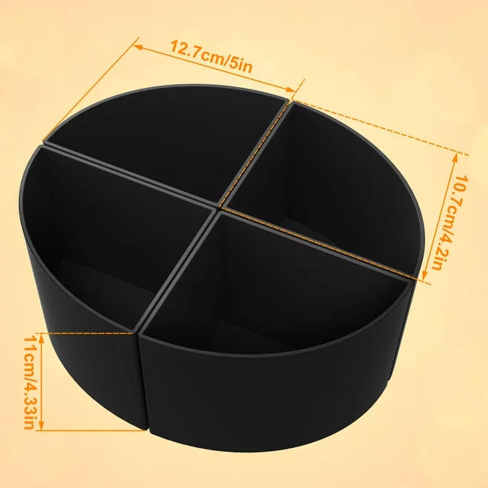 npkgvia Slow Cooker Liners Divider 4 in 1 Silicone Liner Fits 6 Silicone Liner Reusable Food Grade Silicone Cooking Liner for 6 Pot High Thermostability Leak Proo Small Saute Pan (Black, One Size)