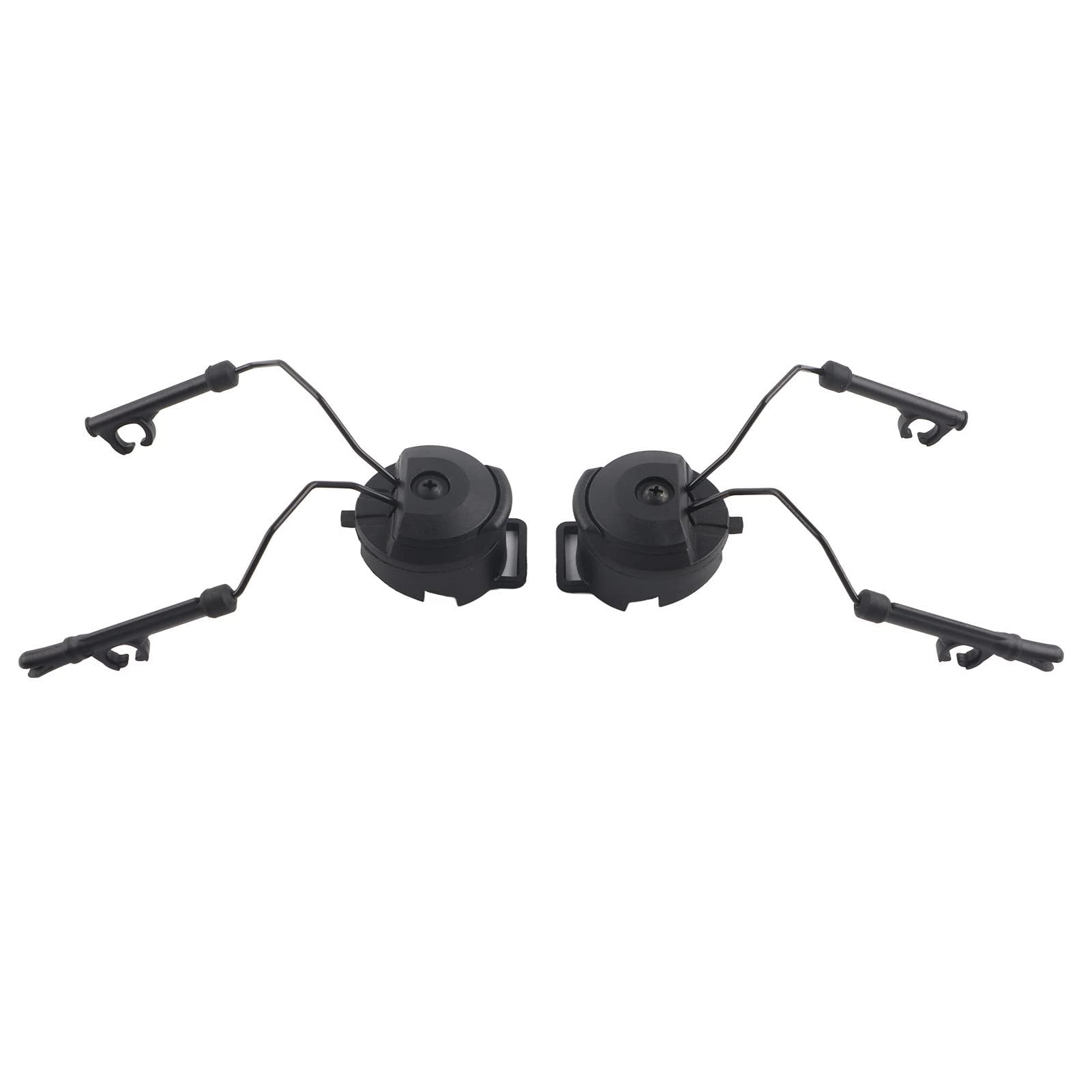 Tactical Helmet ARC Rail Adaptor, Suspension Headphones Bracket Side Rail for II Headset Fast(Black)