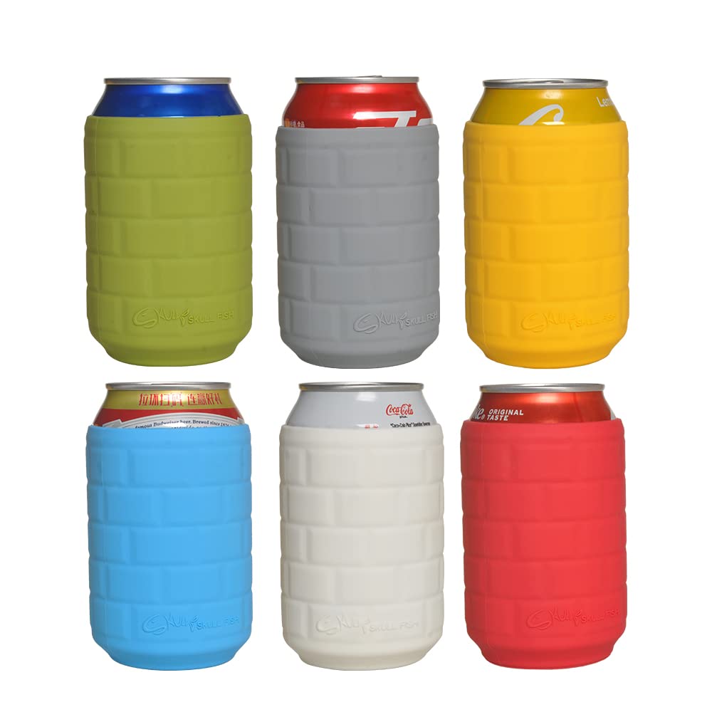 Soft Silicone Sleeves Insulators for Standard Soda/Beverage/Beer Can, Standard Soda/Beverage/Beer Can Silicone Cold Insulating Covers, 12OZ Beer Bottle Sleeves(Blue)