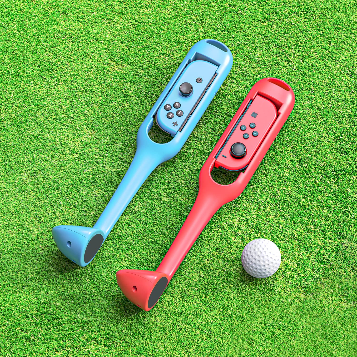 OIVO Switch Mario Golf Games Club for Nintendo Switch Mario, Switch Game Accessories Gamepad for mario golf super rush nintendo switch, Mario Golf Switch with Hand Strap for Joy cons,2 Packs