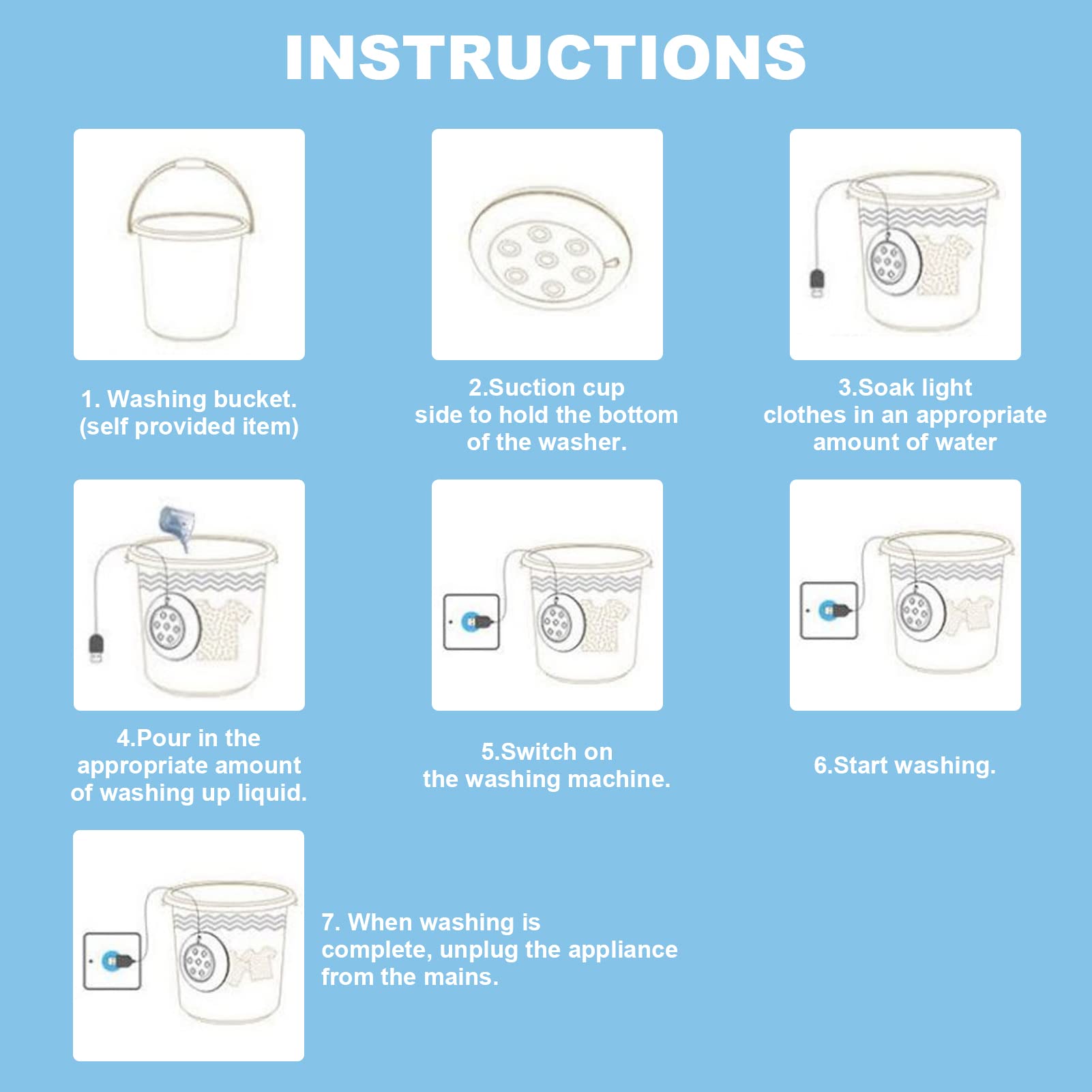Portable Washing Machine,Mini Washing Machine with Suction Cups, 3 in 1 Bubble Cleaning USB Ultrasonic Powered Turbo Washing Machine & Sink Dishwasher for Camping, Travelling, Business Trip,3.54i