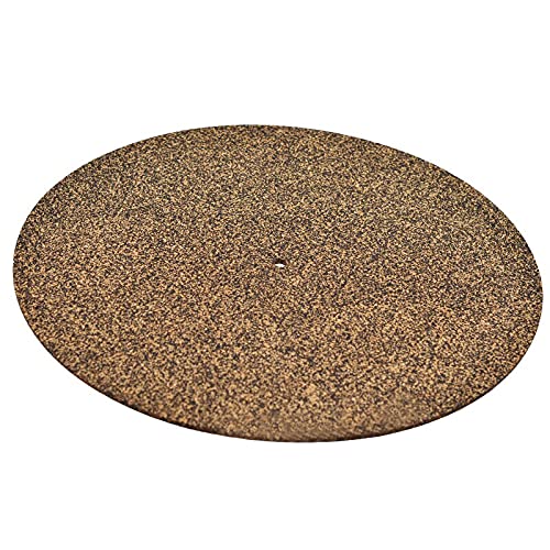 sdroceRyaM Cork and Rubber Turntable Mat, Anti-Static Slipmat for Vinyl LP Vinyl Record Players, Improves Sound Quality and Reduces Noise, 3mm
